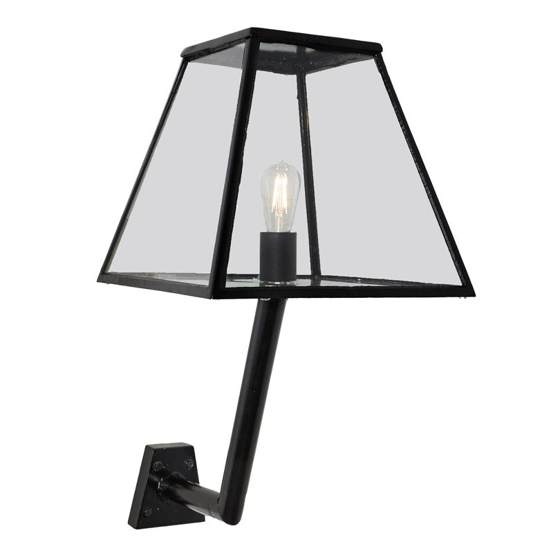 Contemporary wall light with angled bracket 0.78m | Outdoor Wall Lights