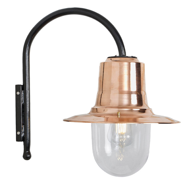 Vintage tear drop wall light in copper and 0.46m | Outdoor Wall Lantern