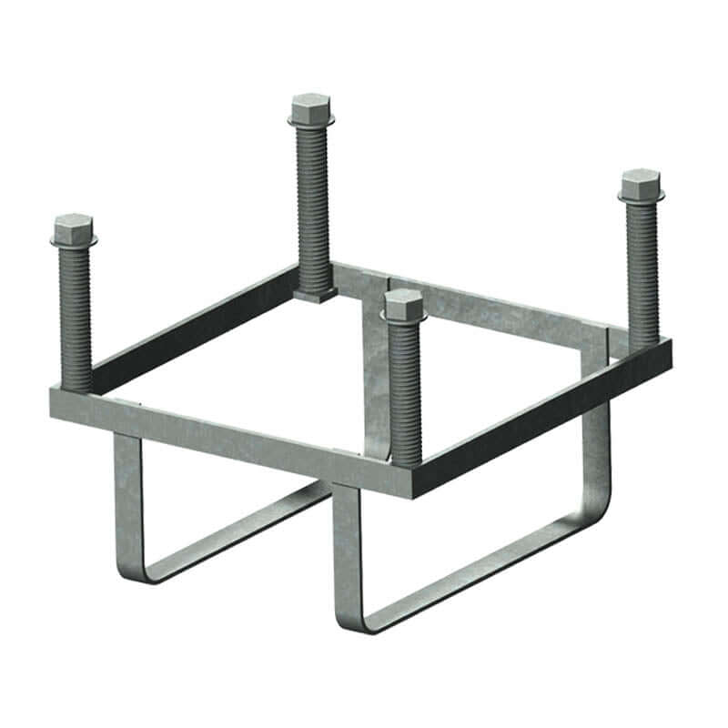 Large foundation frame, 250mm square in galvanised steel (FF01) | Harte ...